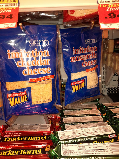 Imitation Cheese At the Local Jewel