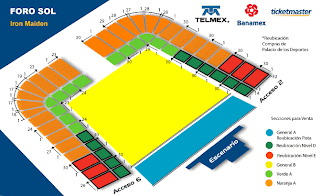 Iron Maiden México: REUBICACIÓN FORO SOL