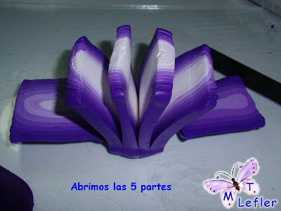 FIMO MANUALIDADES de MT: TUTORIAL CAÑA VIOLETA-RAYAS