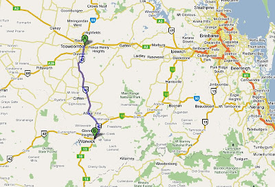 The Voyages of Ellida of Laira: Toowoomba to Warwick