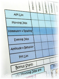 Clever Homemaking: Family Economic System: Chore Charts & Kid Bucks