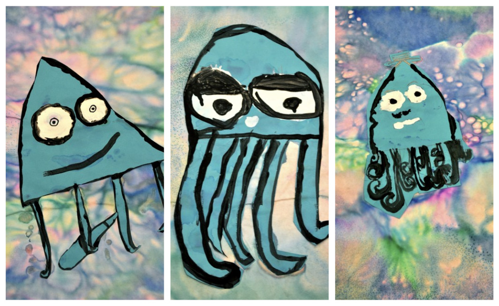 This Little Class of Mine: Best Artist in The Ocean: Giant Squid painting