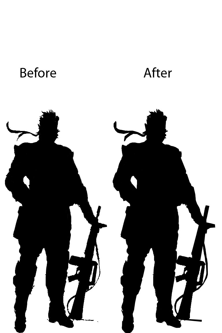 Kyle Biddles Art and Pre Production: Solid Snake Silhouete