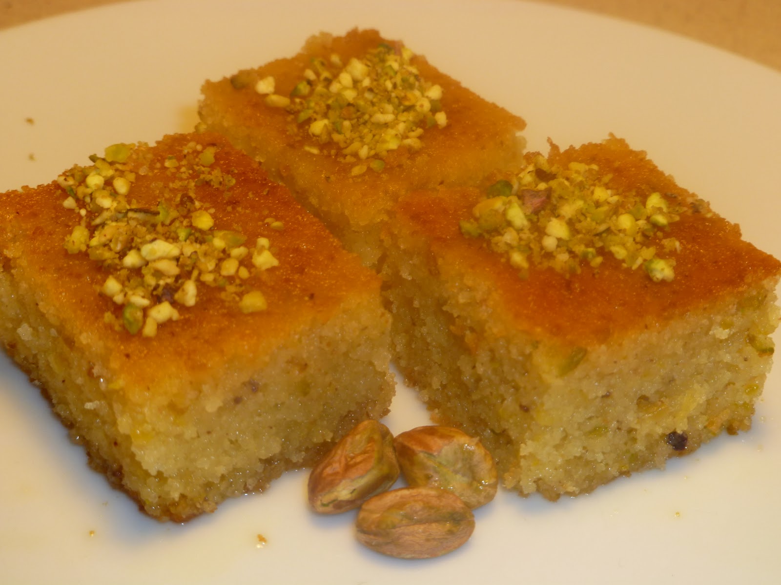 Chahrazed's Arabian Cookbook: Bassboussa with a Turkish twist (Semolina ...