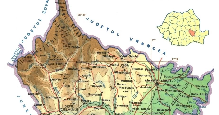 Romania Live: Harta rutiera Buzau