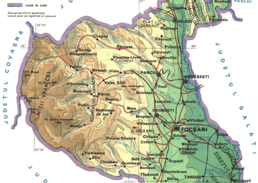 Romania Live: Focsani live webcam Harta rutiera Vrancea