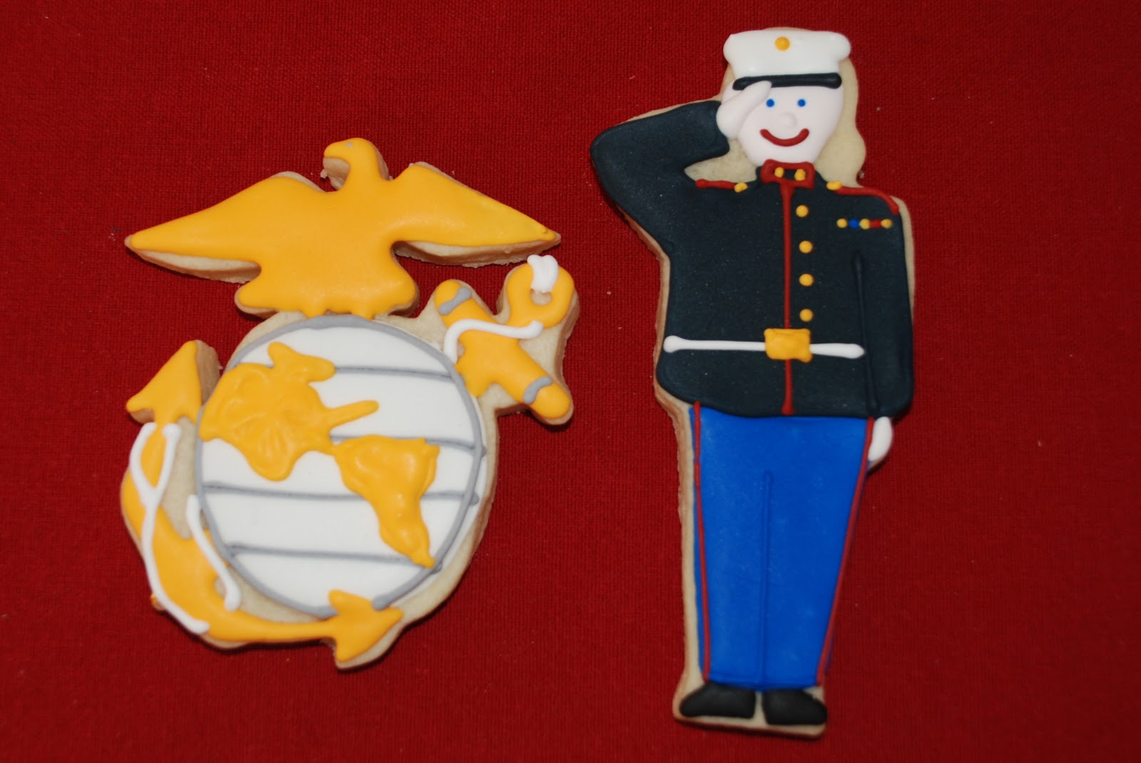 jackandy cookies: Marine Corp cookies