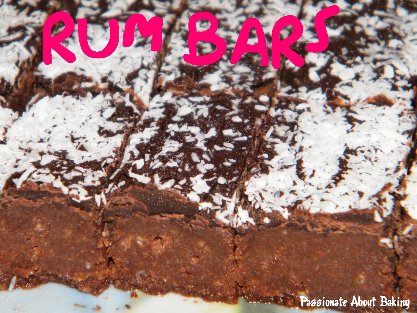 Rum BARS | Passionate About Baking