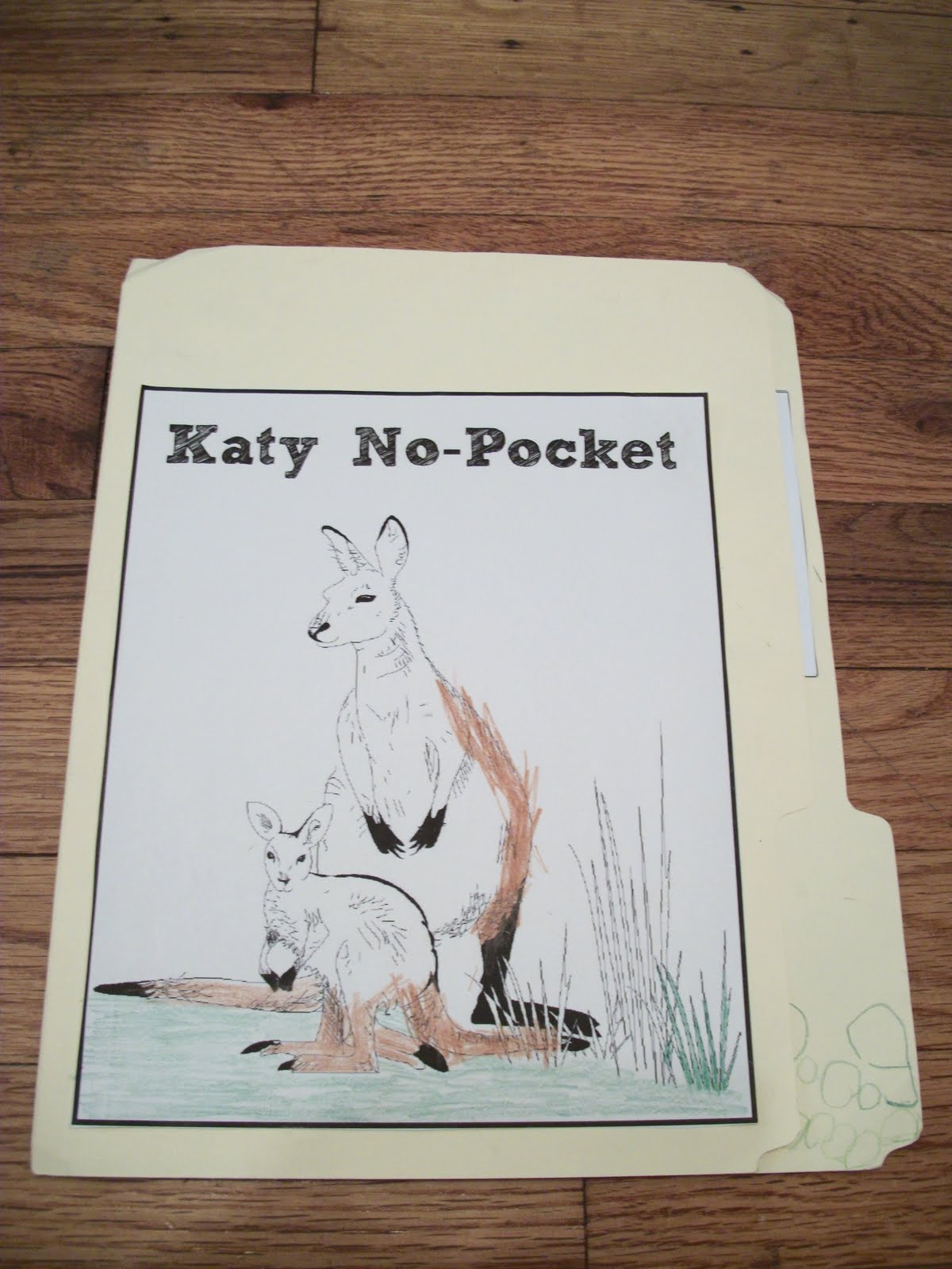 Nicholas never did finish coloring the front!