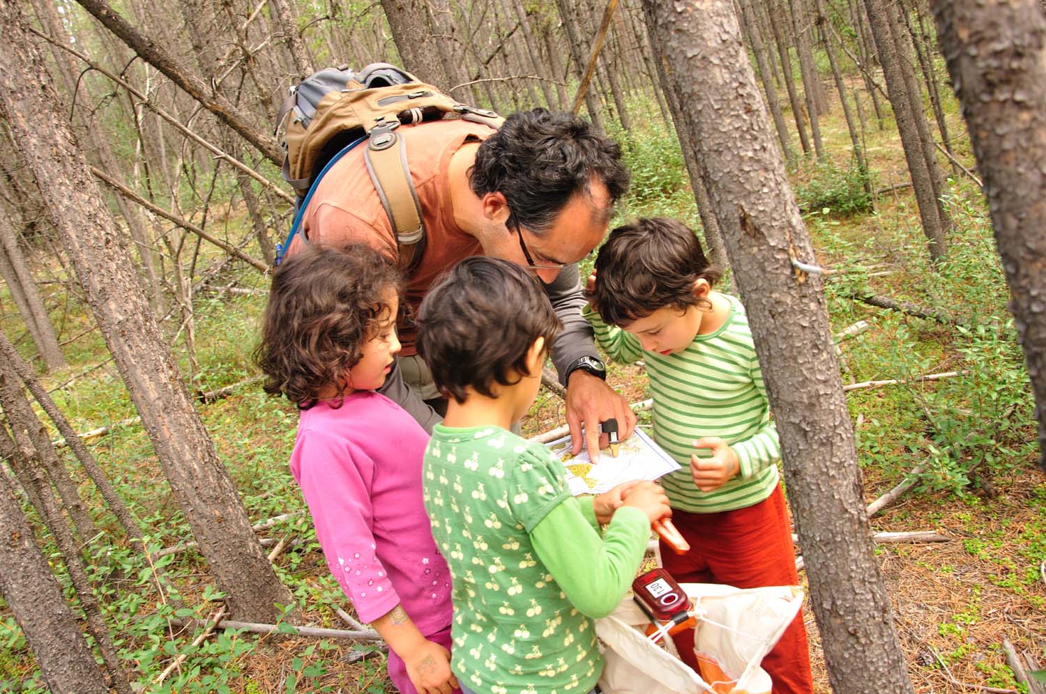 Catherine et les fées: Our first orienteering outing