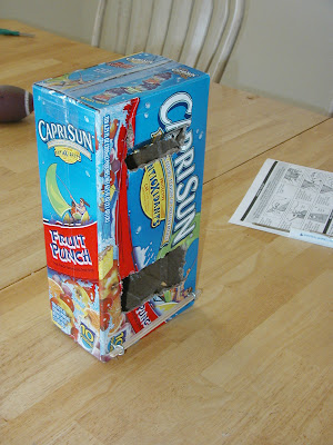 Blue Knights Boys' Club tm: Cardboard Box Bird Feeder