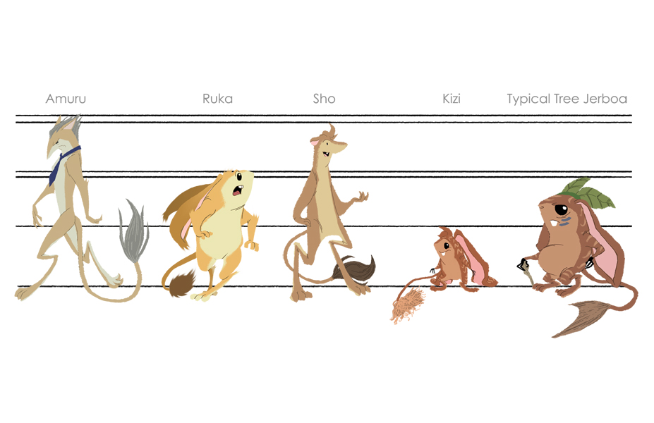 Joshua Lee Art Blog: Jerboa Characters
