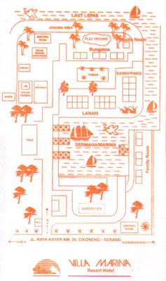 Villa Marina Anyer Cottages Map - Carita - Anyer Hotel