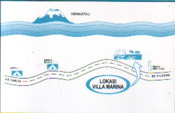Villa Marina Anyer Map Location - Carita - Anyer Hotel