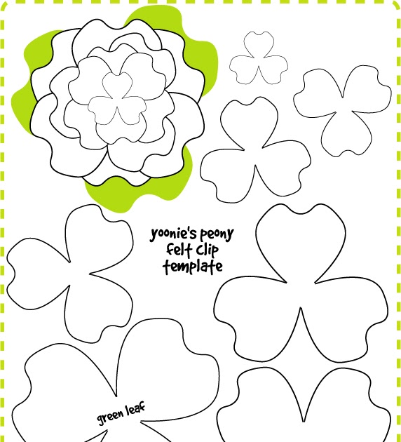 hobby-chic: Filc cvijetić sa šablonom!