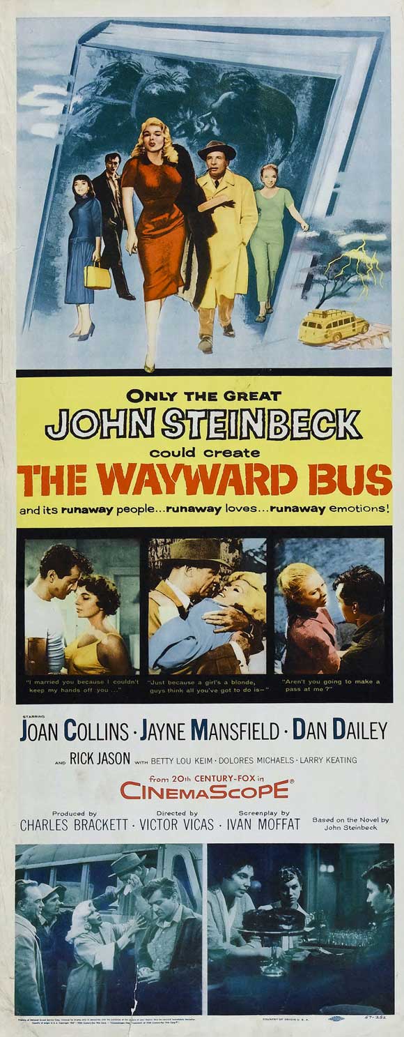 LEGENDARY DAME!: 50'S FOCUS : THE WAYWARD BUS .... 1957 ...