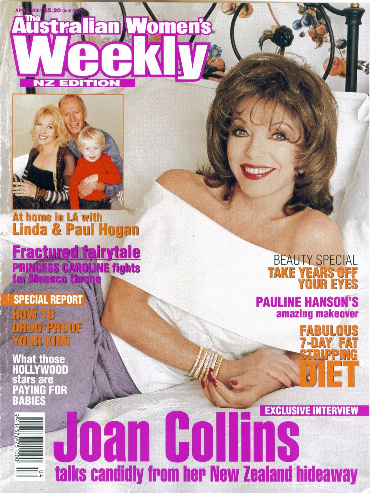 LEGENDARY DAME!: ON THE COVER : THE AUSTRALIAN WOMEN'S WEEKLY .. APRIL 2001