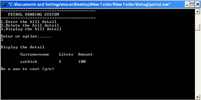 Visual C++ Program for the Implementation of Petrol Vending Machine ...
