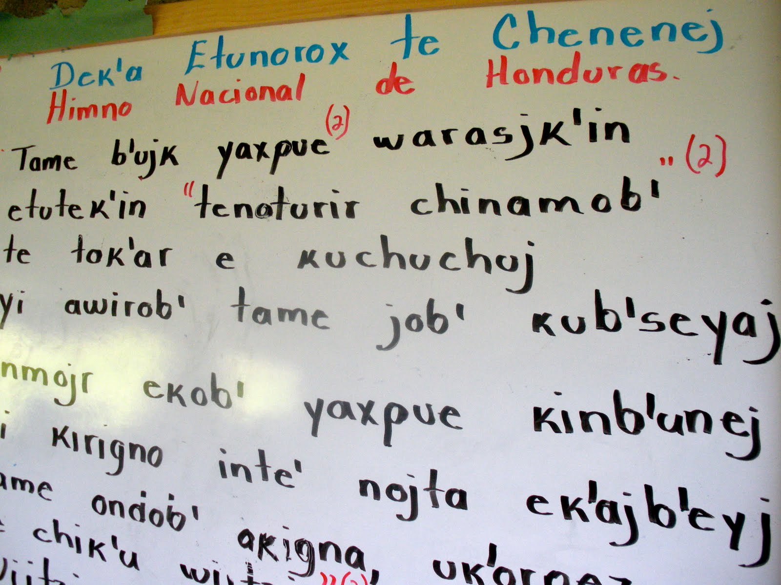 Lena Goes to Honduras: Language, found