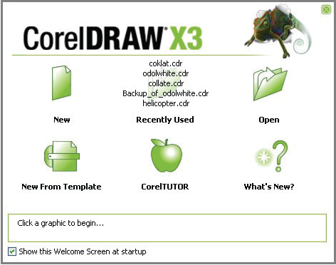 Corel Draw: Elemen Dasar Lembar Kerja CorelDRAW X3