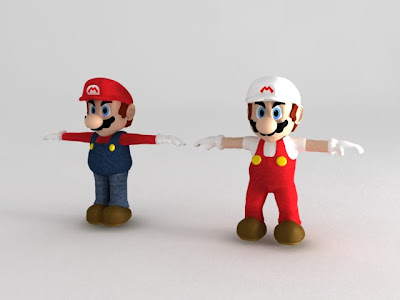 Arte digital - Nicolás Valese: Mario Bros Modelo 3D y Vray