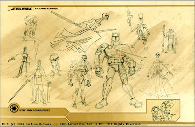 estáticas; in-movimento: Model Sheet e Concept Art - Cartoon Network