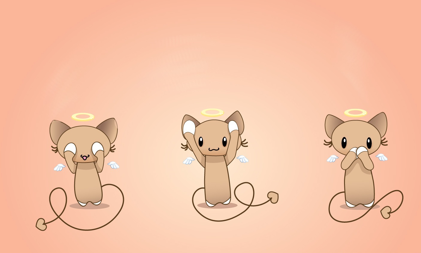 Cute Wallpapers: Cute cats - By Bekyoot