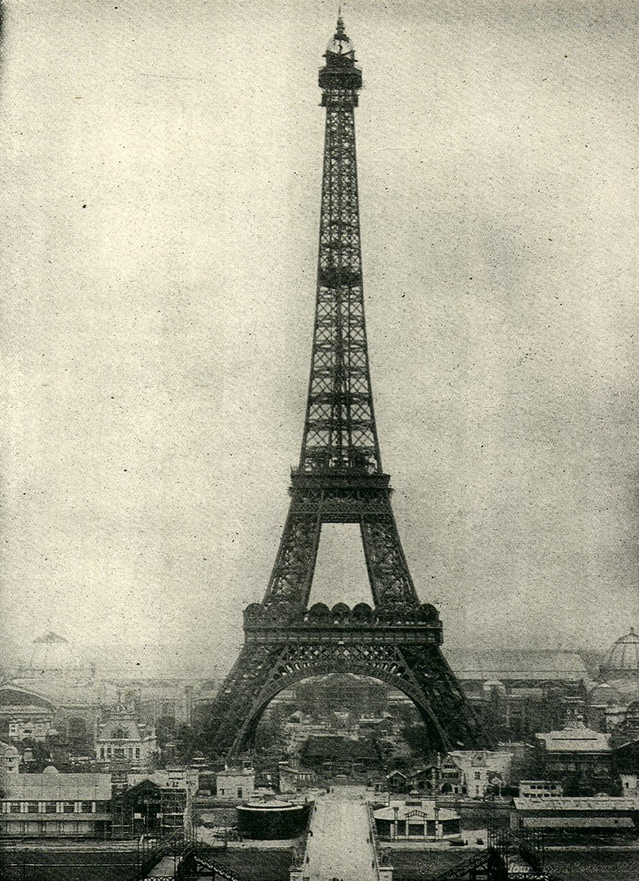 Vintage Ephemera: Photograph, Eiffel Tower, Paris, France, 1890