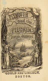 Vintage Ephemera: Book illustration, Plymouth and the Pilgrims, 1851