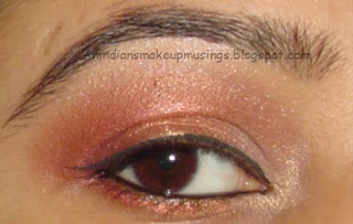 An Indian's Makeup Blog!: Copper - Rust Eye Look