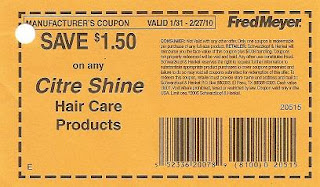 Puget Sound Prudence: Citre Shine Shampoo for 49¢ at Fred Meyer