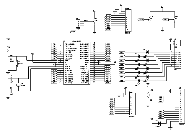 All About Digital and 3lectronics: ADC (Analog to Digital Converter) ATmega8535