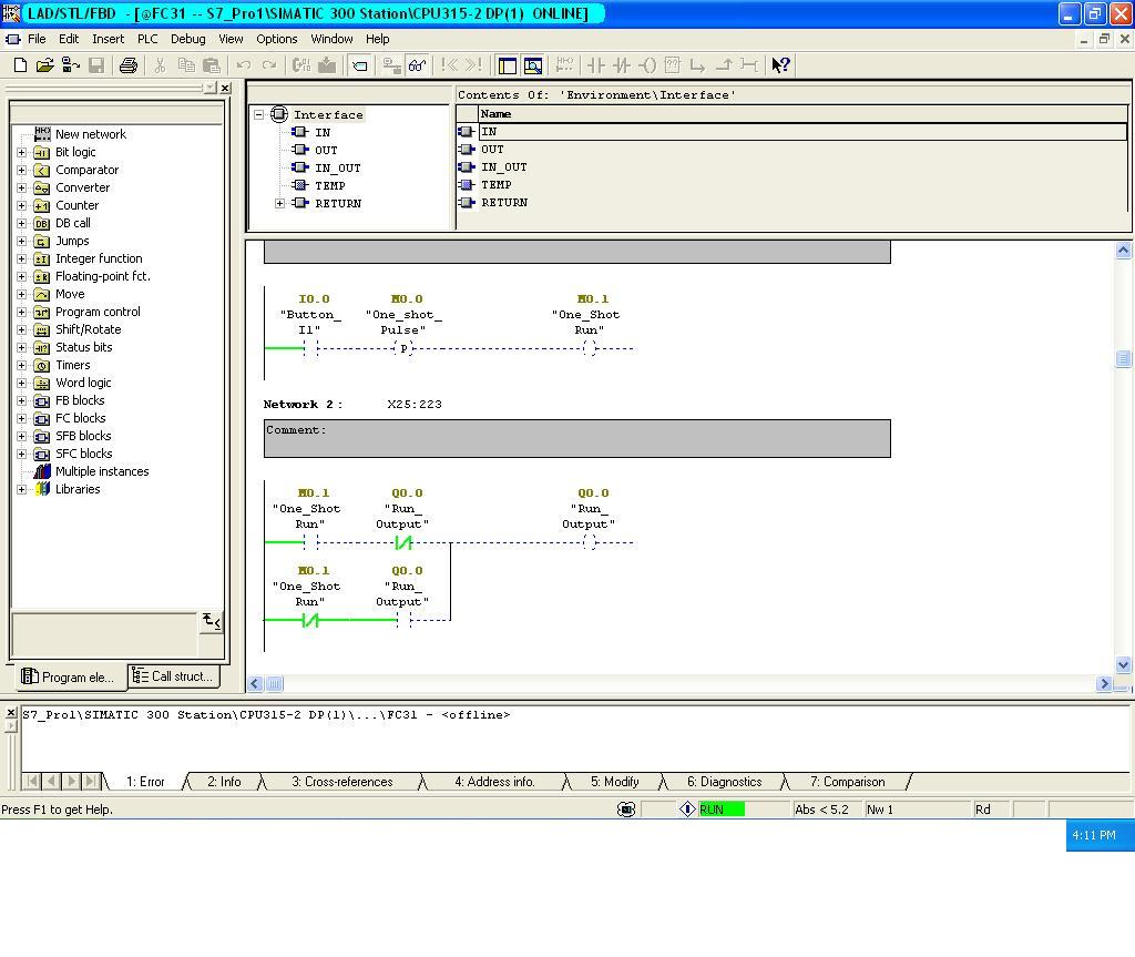 PLC (PAC) - SCADA solutions: ONE SHOT - ONE BUTTON