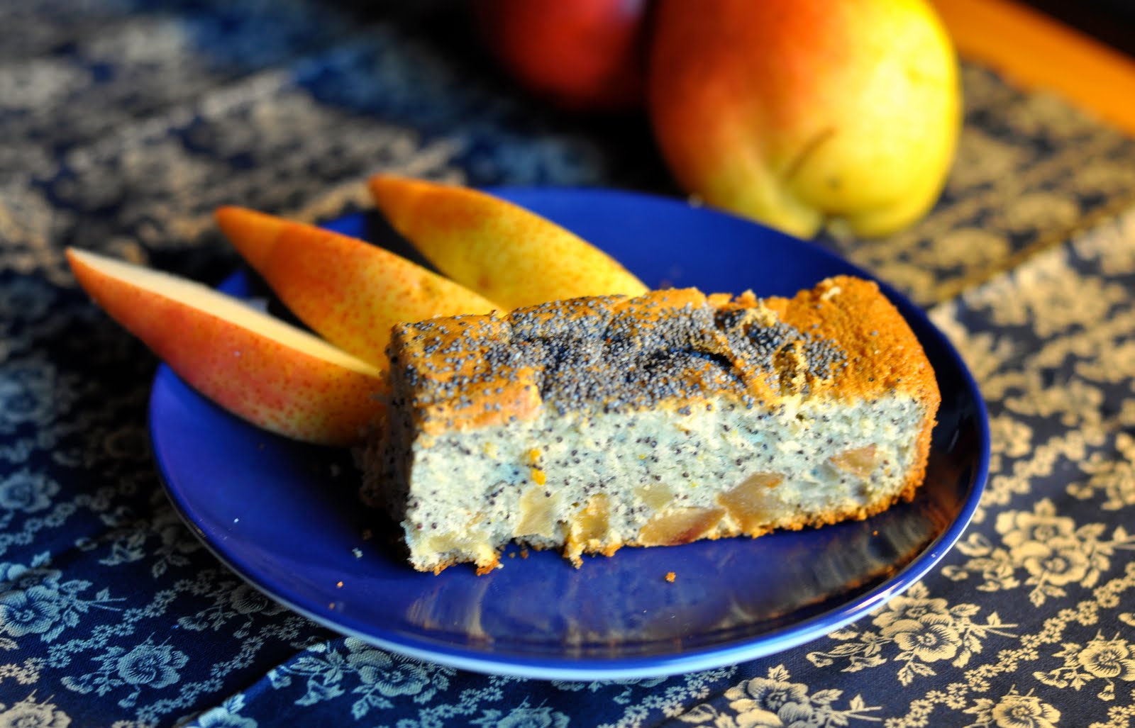 Poppy and Pear Lemon Cake Recipe | RecipeStudio