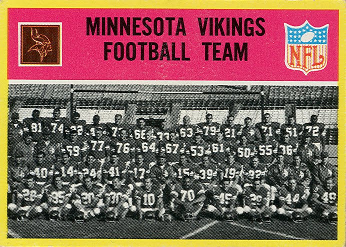 1967 Football Cards: Minnesota Vikings