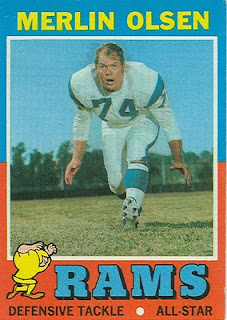 1971 Football Cards: Los Angeles Rams