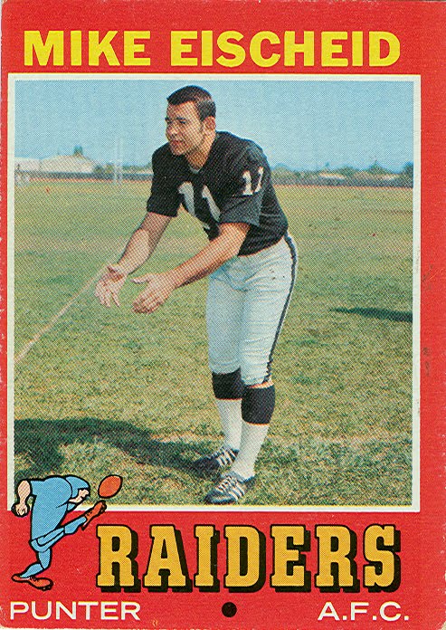 1971 Football Cards: Oakland Raiders