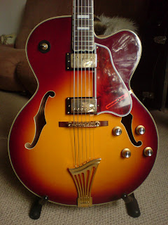 Jerome's guitar repairs and restorations: samick JZ203 archtop jazz guitar