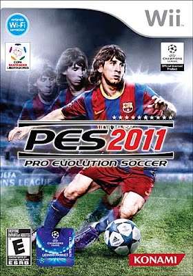 FutebolFFV: Capa do jogo: Pro Evolution Soccer 2011 com Messi (PES 2011)