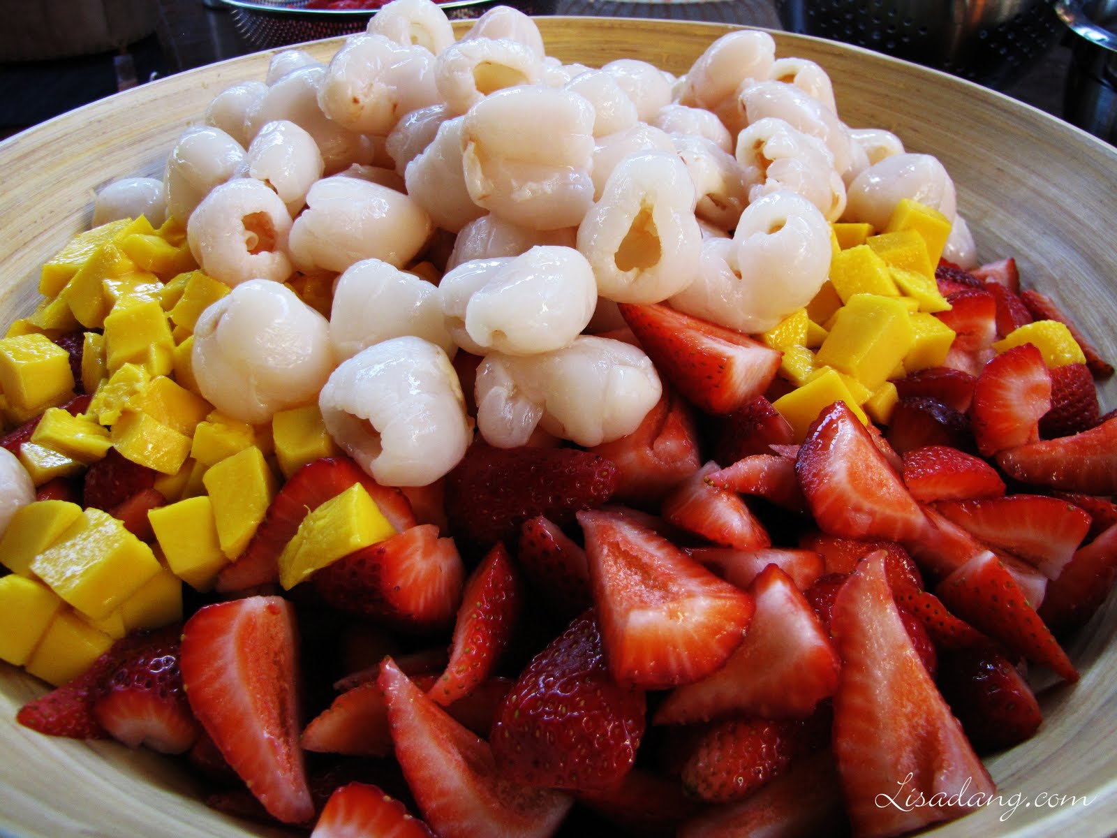 Dang It Delicious: Fruity Berry Lychee Salad