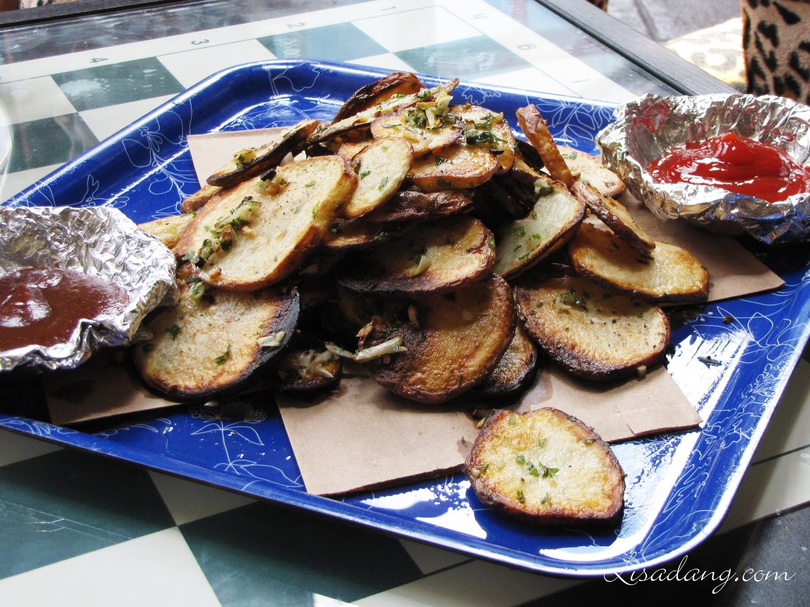 Dang It Delicious: Garlic Red Potato Circles...like round fries