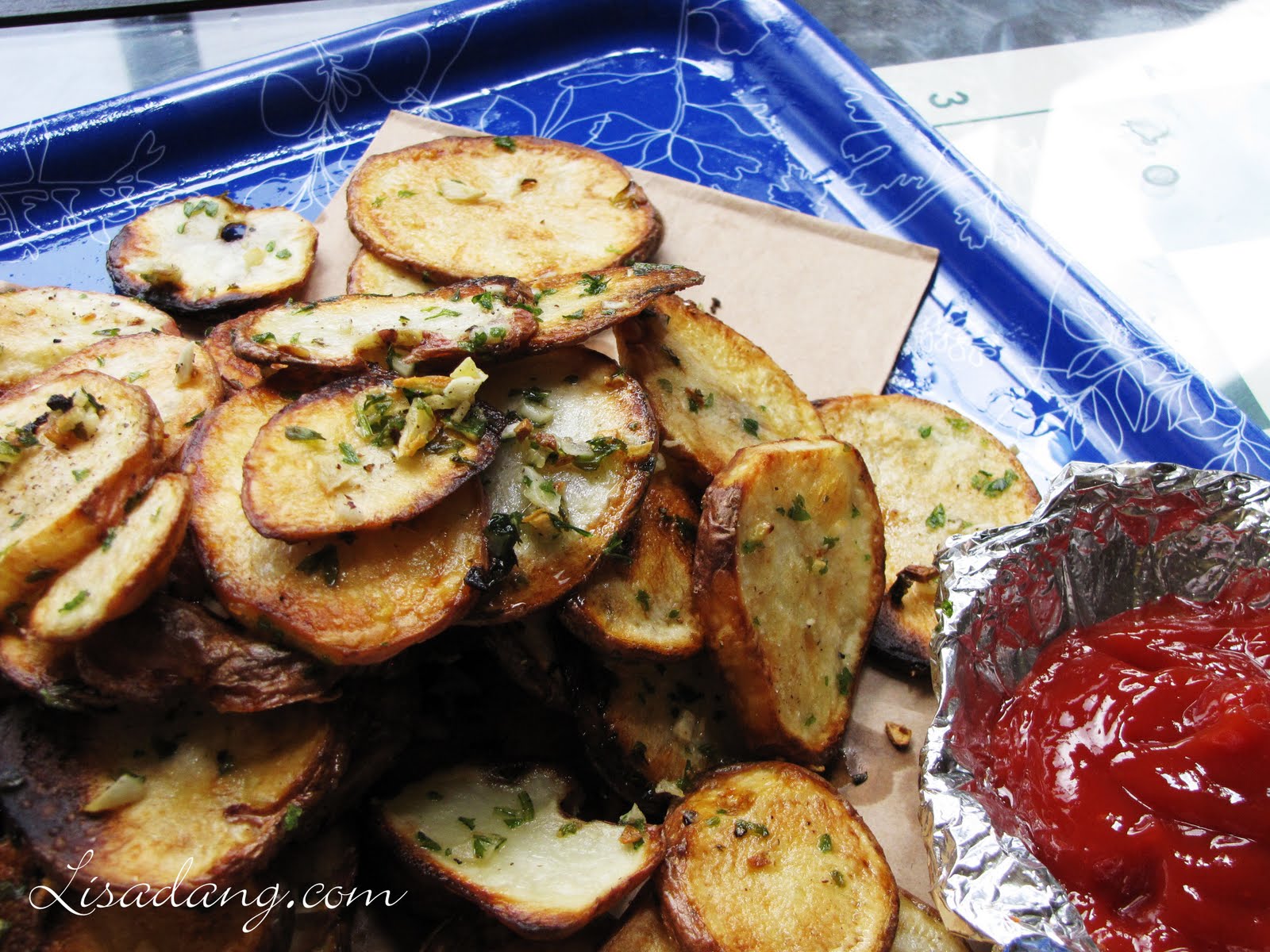 Dang It Delicious: Garlic Red Potato Circles...like round fries
