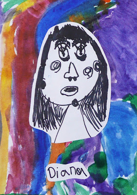 Art by Erin Leigh: Kindergarten Self Portraits