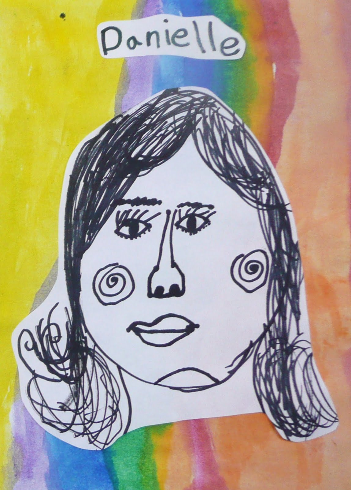 Art by Erin Leigh: Kindergarten Self Portraits