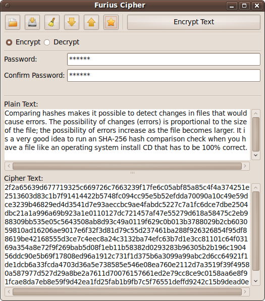 Text Encryption utility using the Advanced Encryption Standard (AES ...