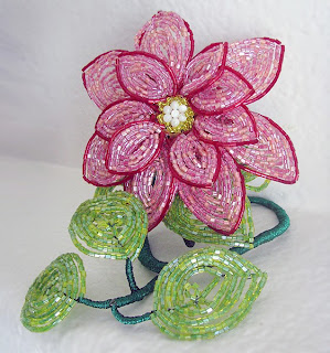 Wire Wrapped Jewelry and More: Beaded Flowers