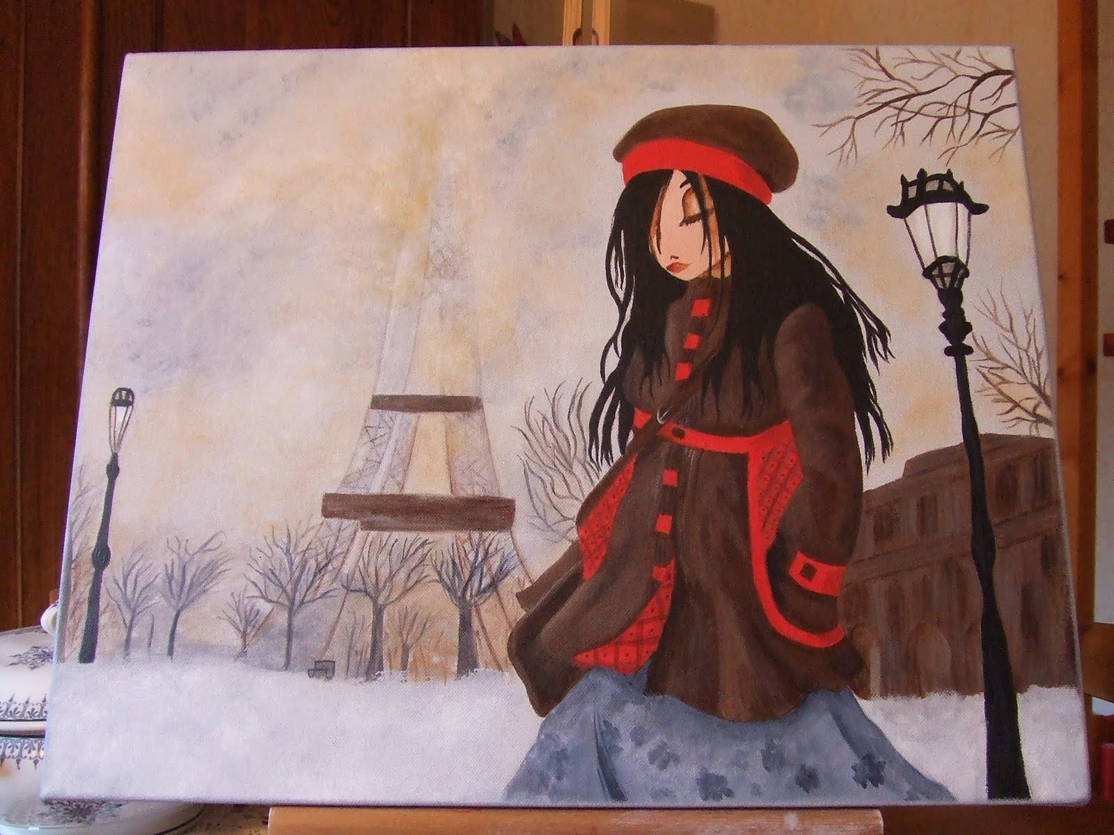 Nadine et ses peintures: Misstigri la parisienne