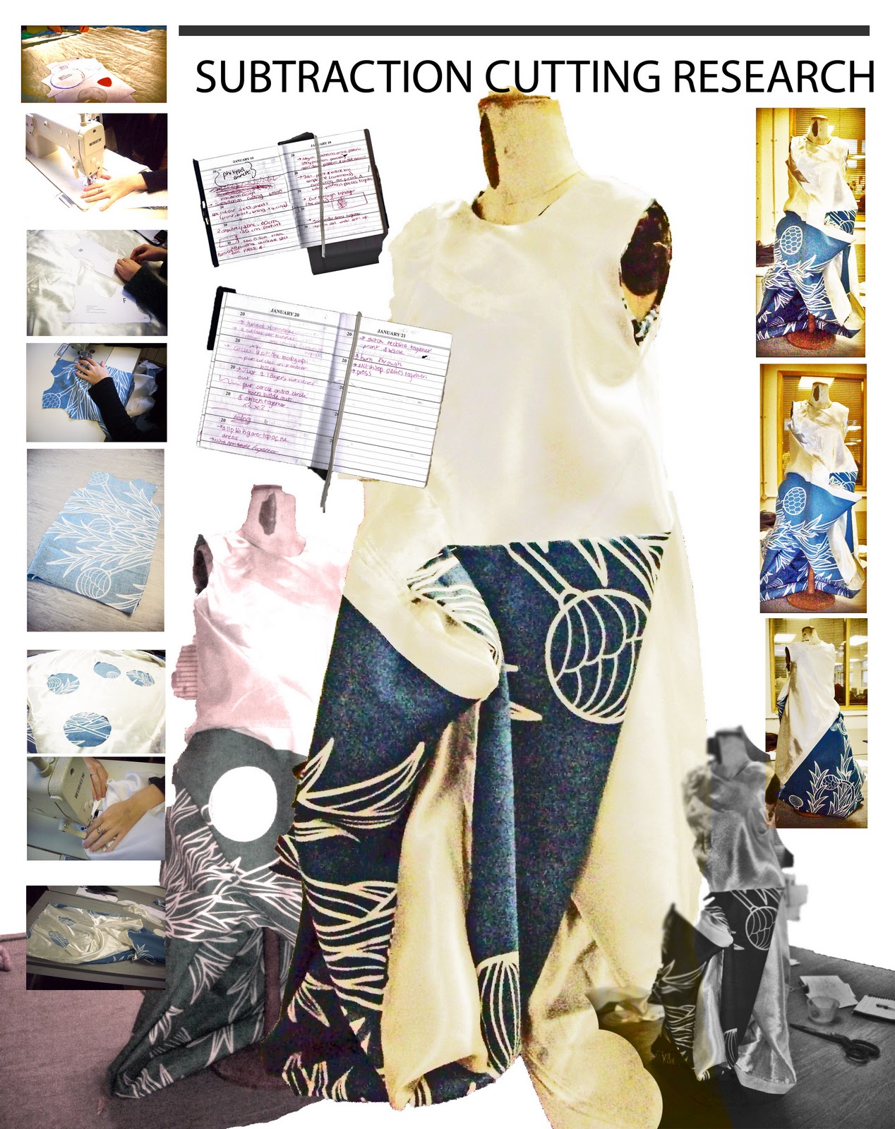 SOPHIE SAUNDERS: Motion cutting and sewing using subtraction cutting.