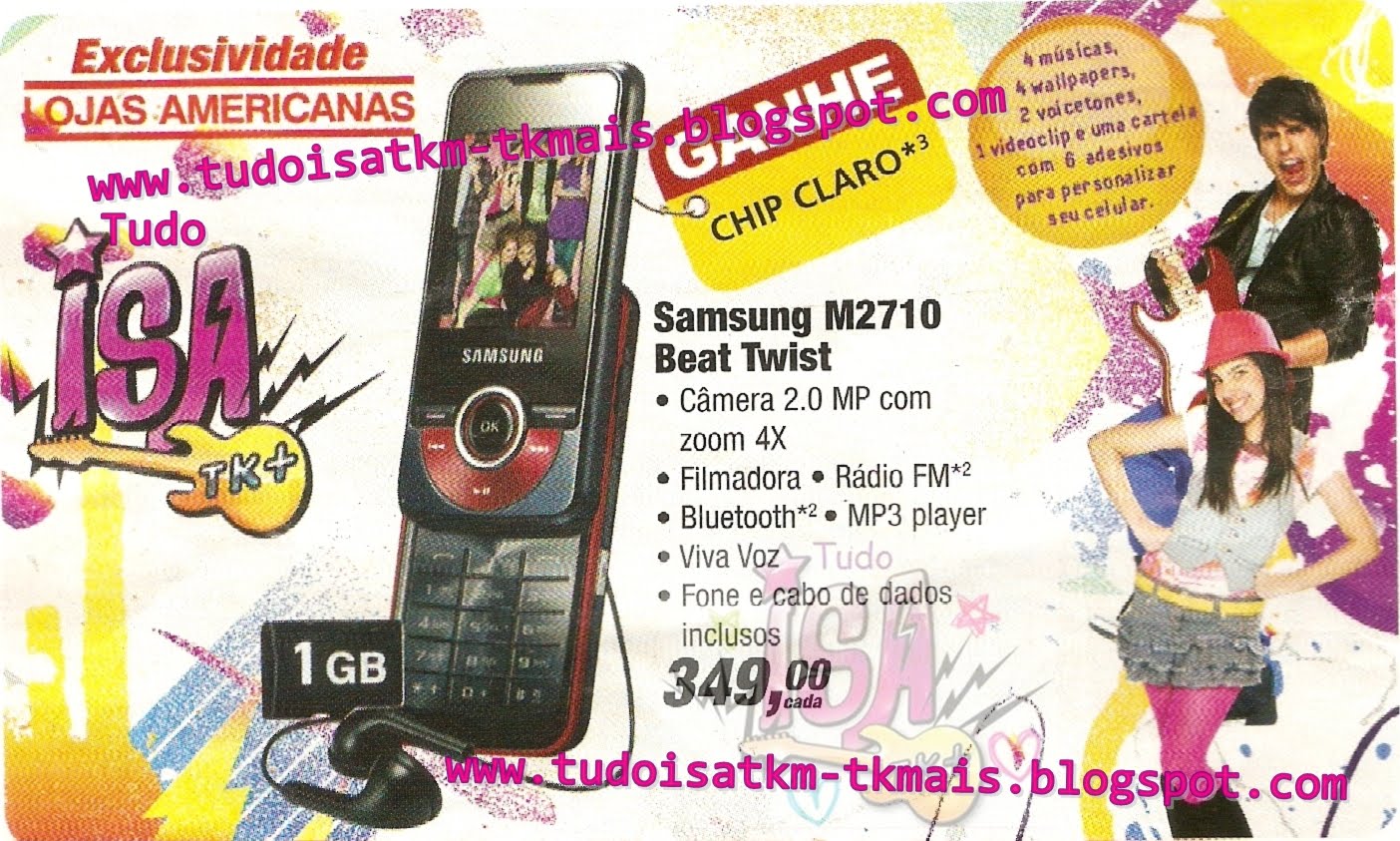 Tudo Isa TKM/+ e Panorama Express: (Exclusivo)Celular da Isa TK+