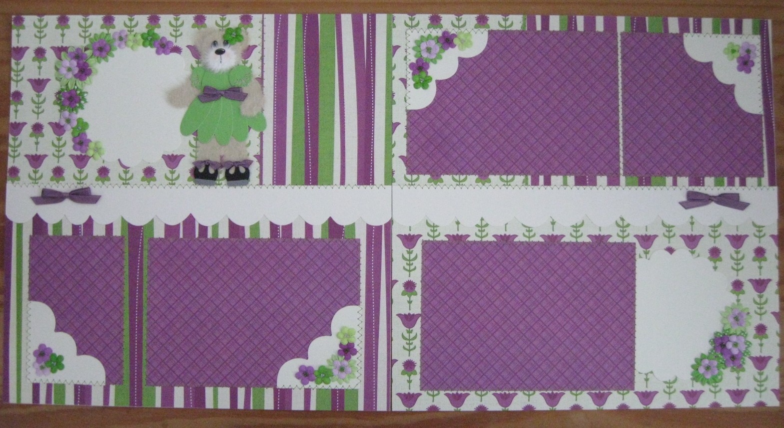 Scrapbooking for Others: Already Made Tear Bear Premade Scrapbook Pages